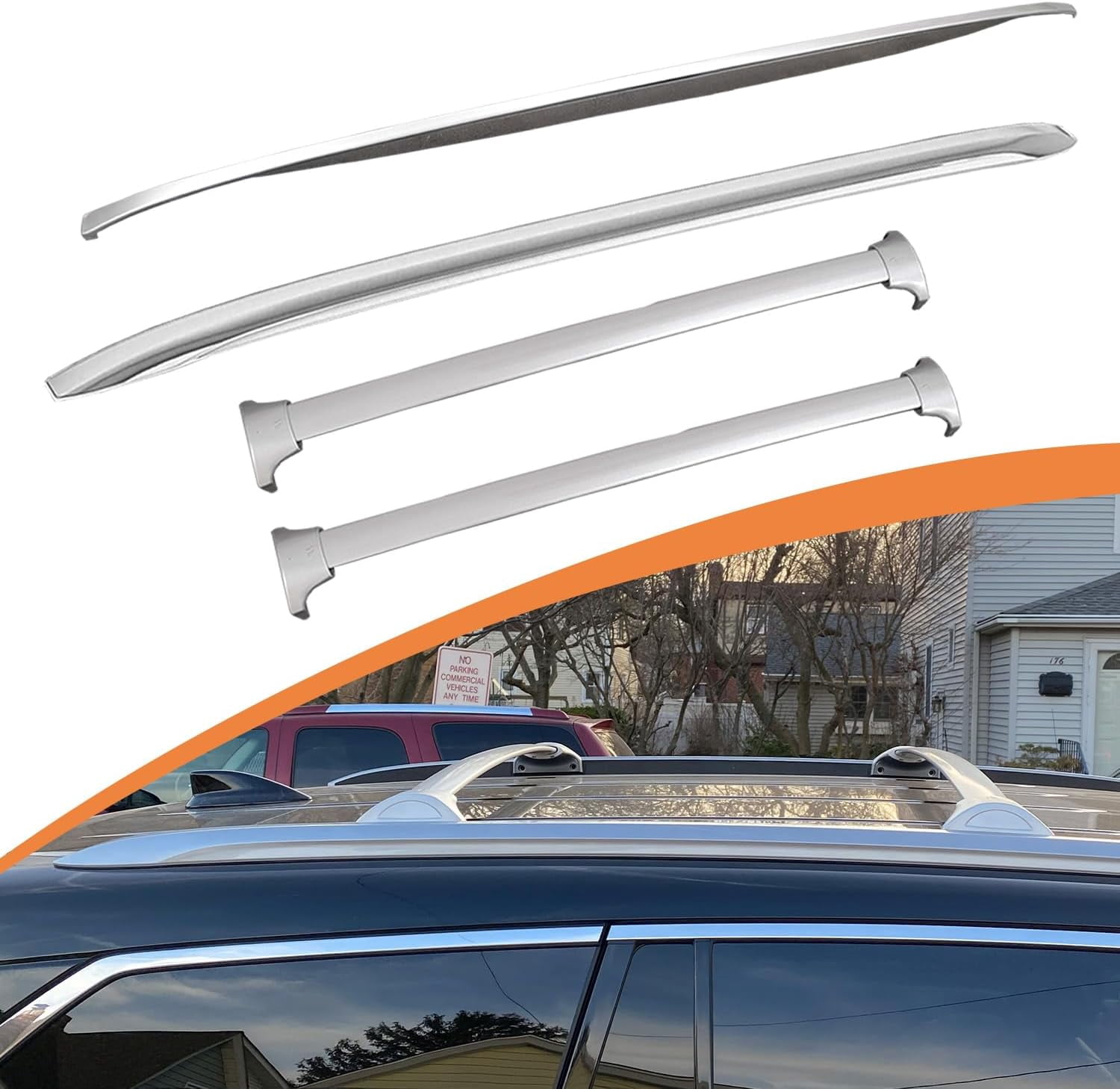 Roof Rack Side Rails + Cross Bars for Roof Rack Cross Bars Rooftop ...