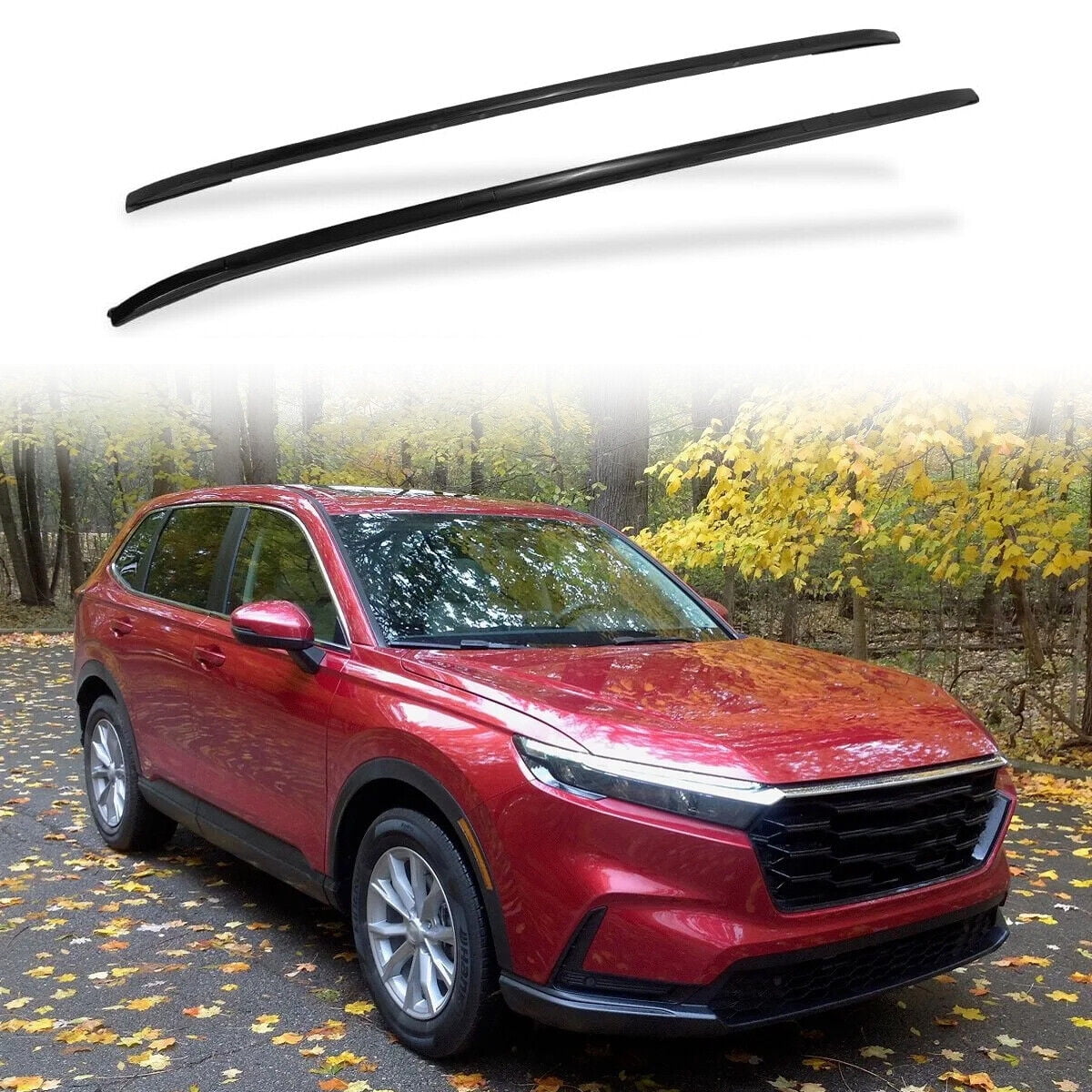 Roof Rack Side Rails for Honda CRV CR-V 2023-2025 Black Aluminum ...