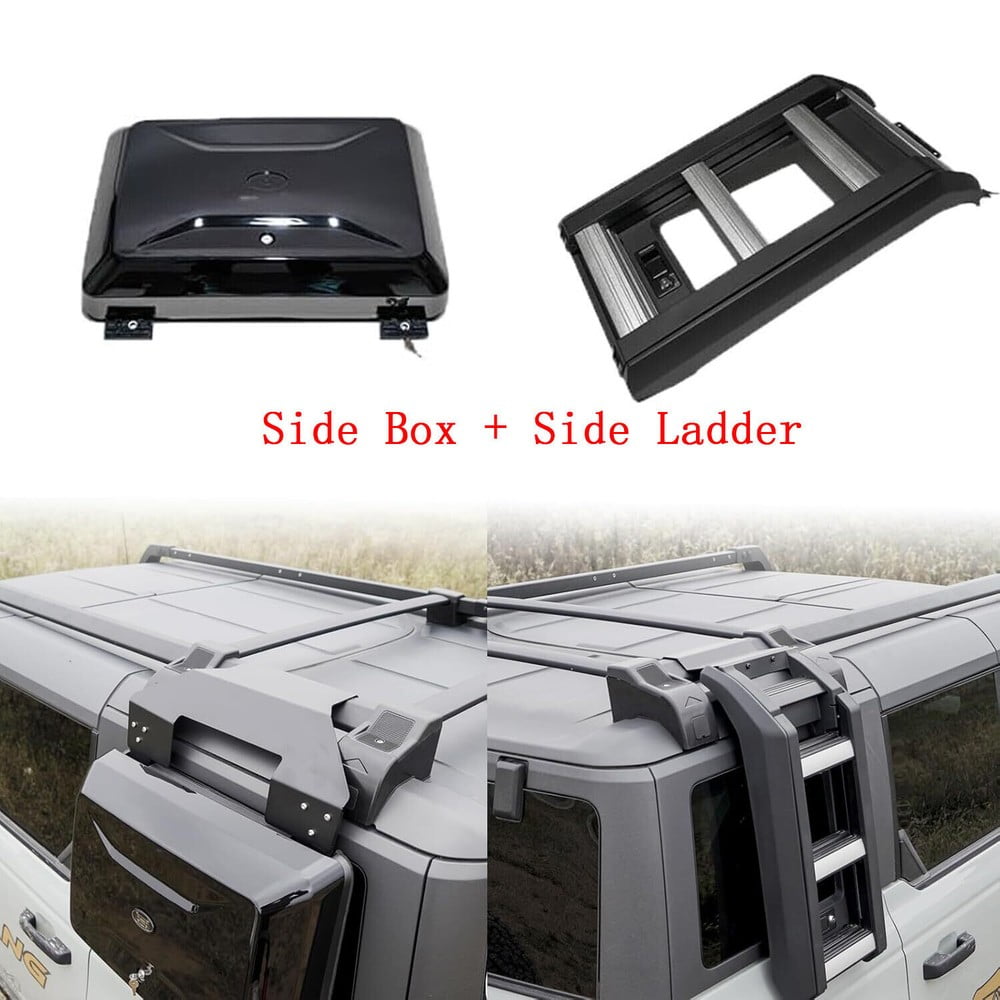 Roof Rack for 2021-2025 Ford Bronco 4Door Hard Top Side Box + Side ...