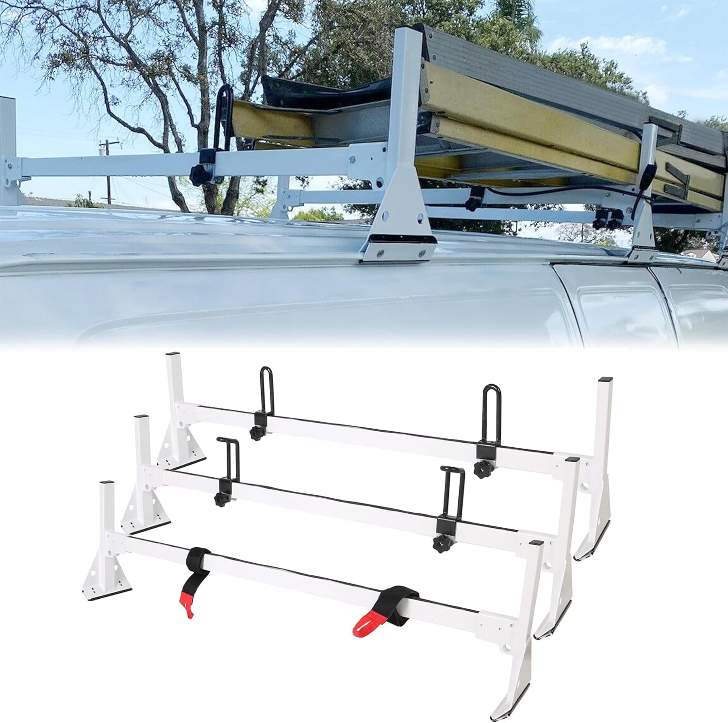 Roof Racks Compatible with 1996-2023 Chevy Chevrolet Express Fullsize ...