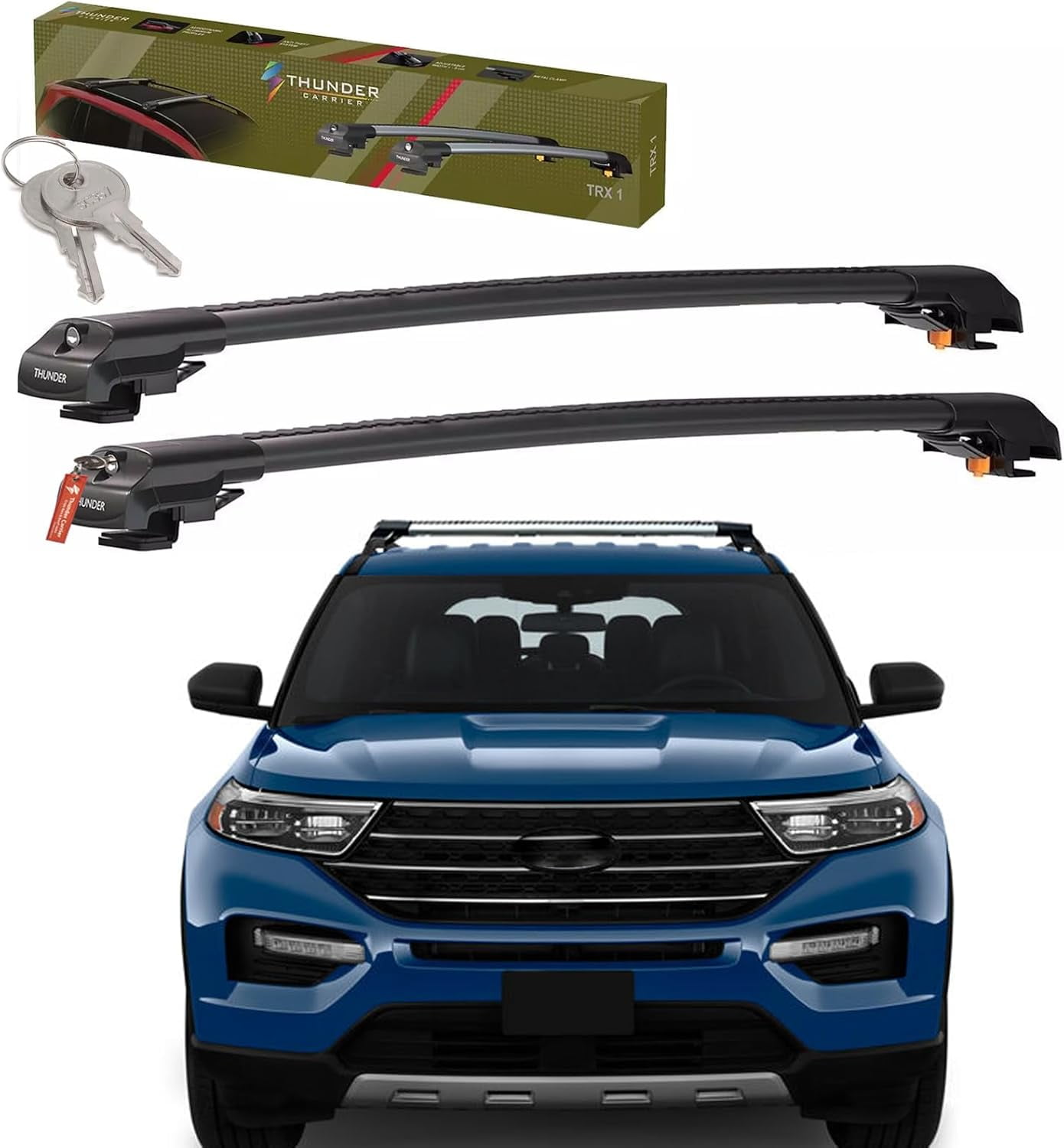 Roof Racks Cross Bars for Ford Explorer 2020 2025 Black or Gray ...