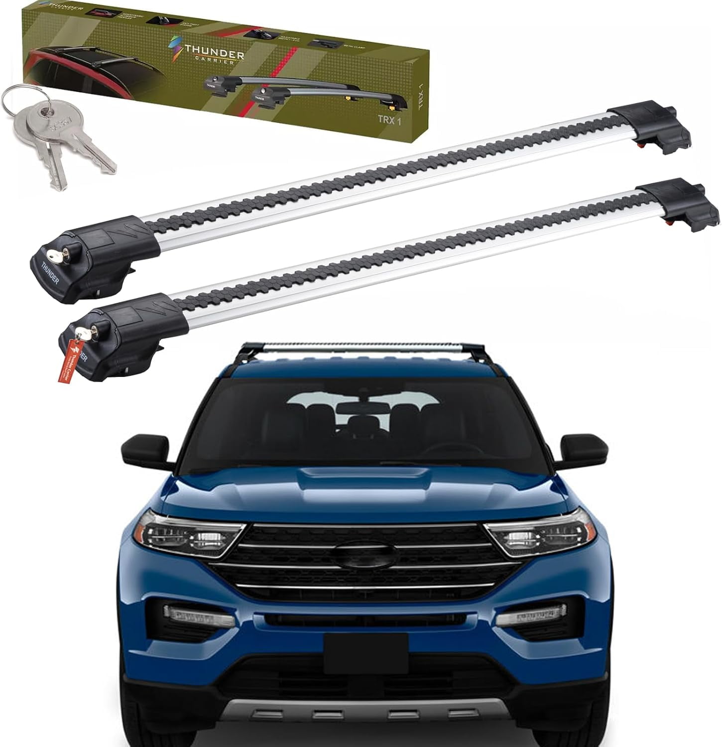 Roof Racks Cross Bars for Ford Explorer 2020 2025 Black or Gray ...