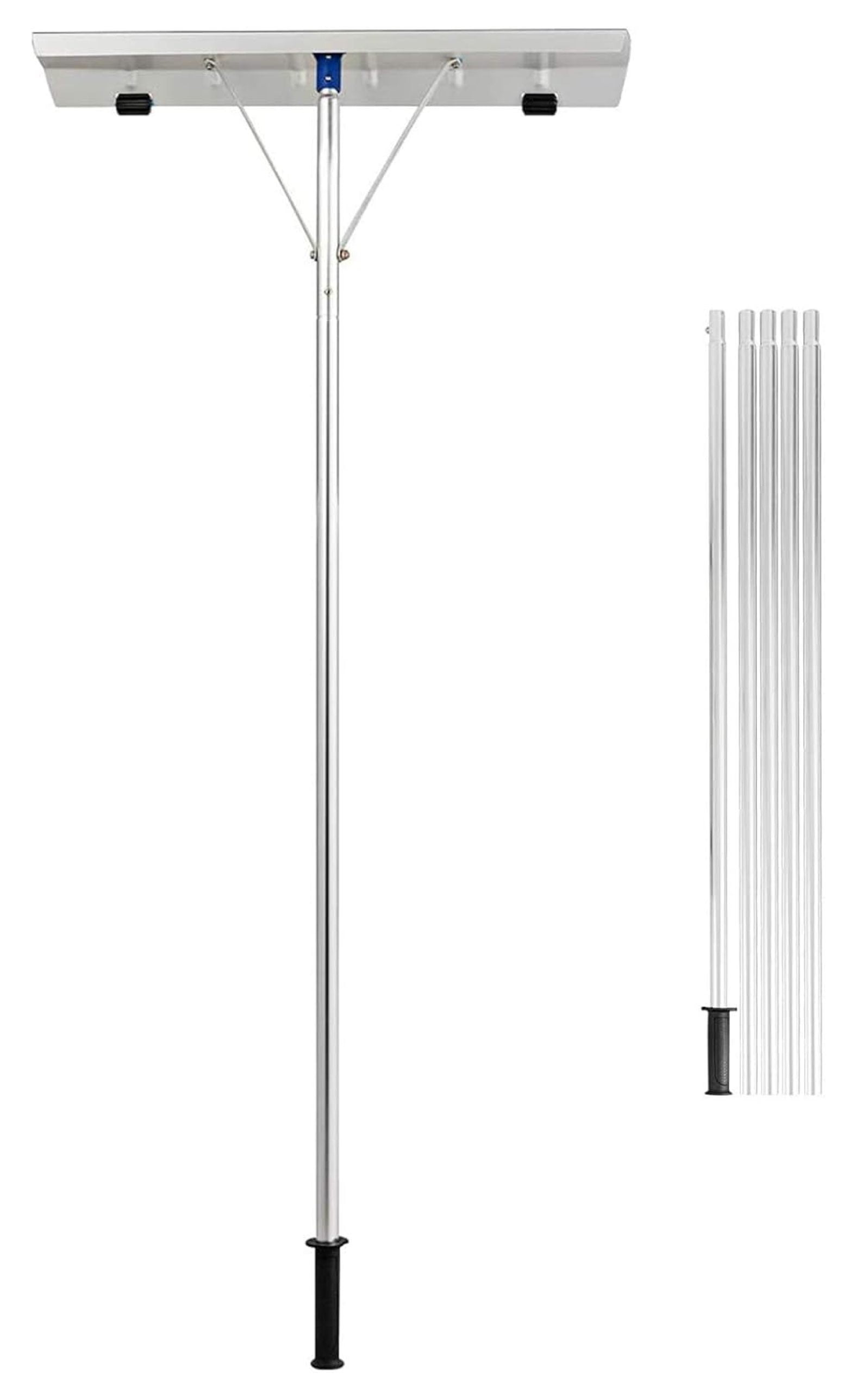 Roof Rake, Aluminum Snow Rake for House Roof, 5’-20’ Scratch Roof ...