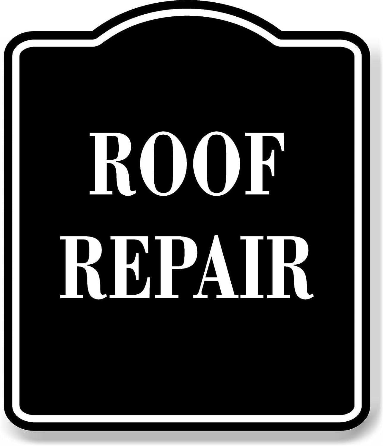 Roof Repair BLACK Aluminum Composite Sign, 20"x24" - Walmart.com
