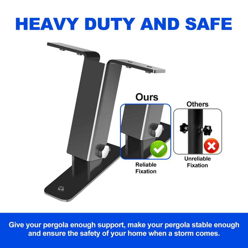 Roof Riser Bracket | Gazebo Beam Bracket Kit | 3 Pieces, Waterproof ...