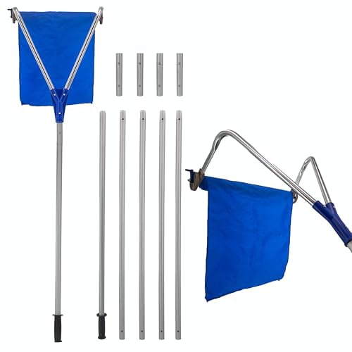 Roof Snow Removal Rake Shovel Tool - 21.65 ft Extendable Aluminum ...