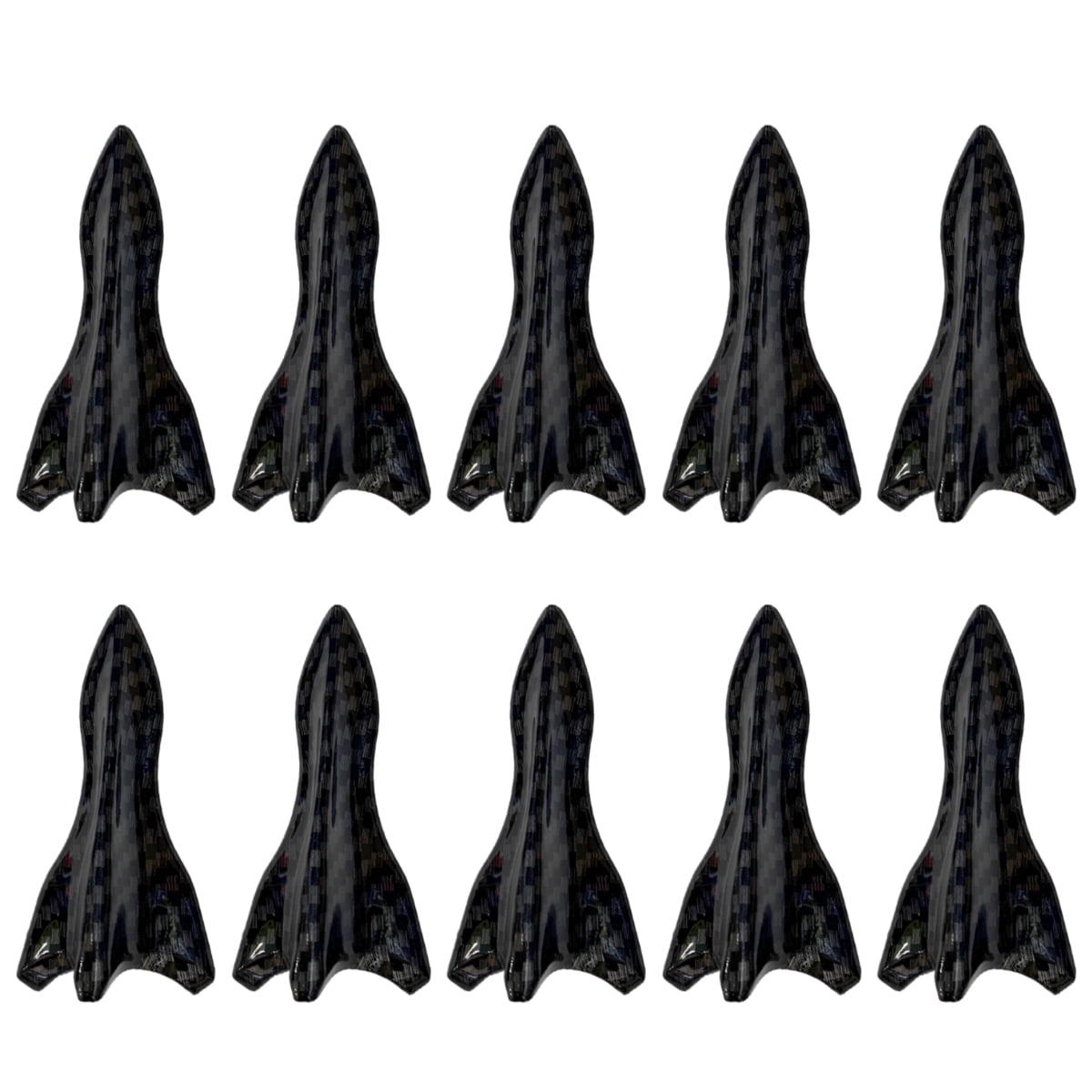 Roof Tail Black Shark Fin Pointed Carbon Fiber Bumper Car Roof ...