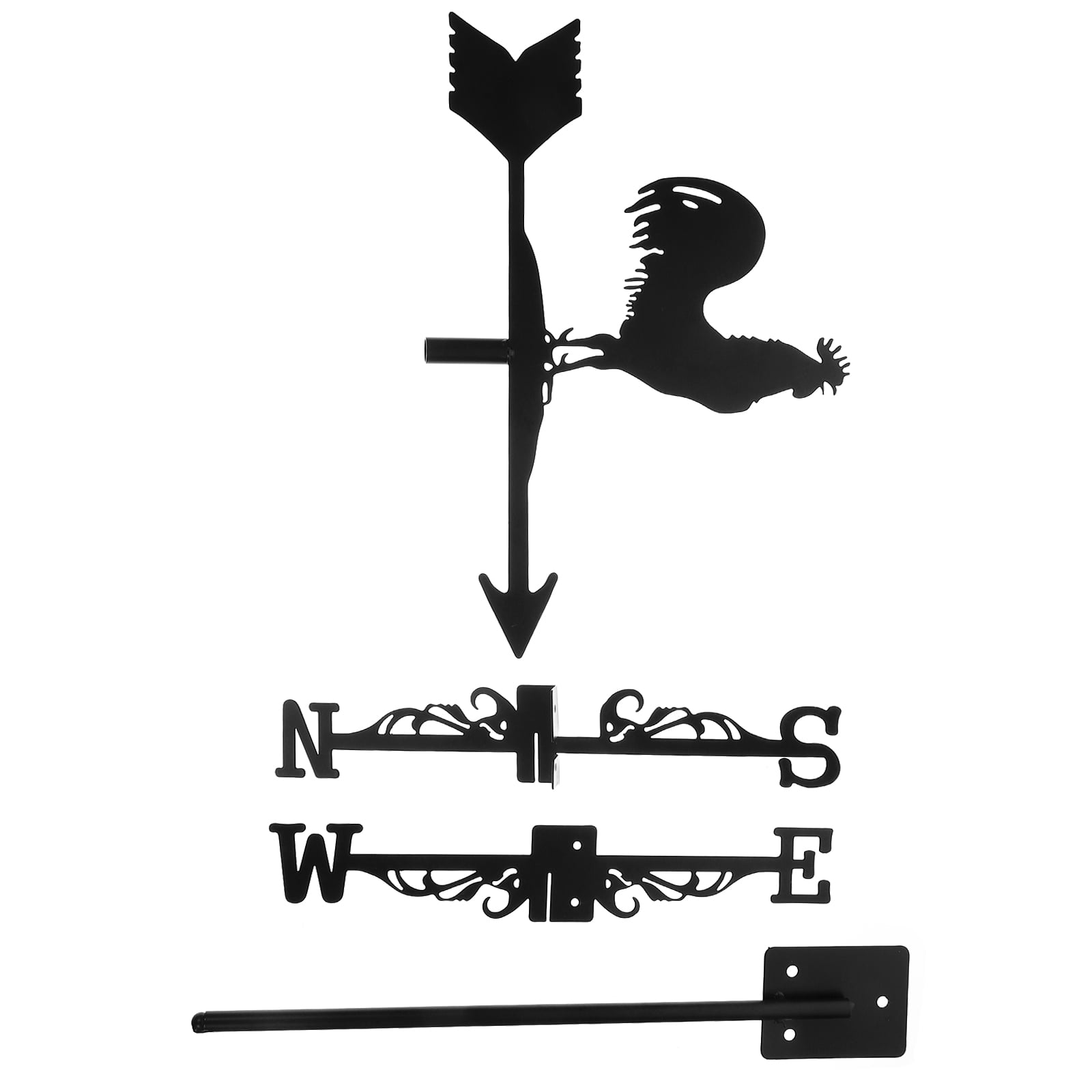 Roof Weather Vane Chicken Coop Wind Direction Indicator Barn Rooster ...