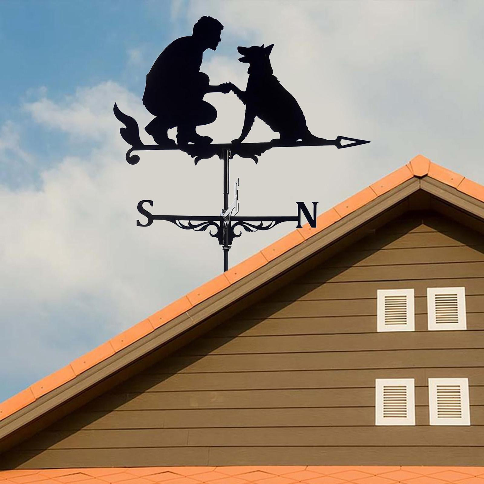 Roof Weather Vane, Traditional Drawing Iron Weather Vane, Roof ...