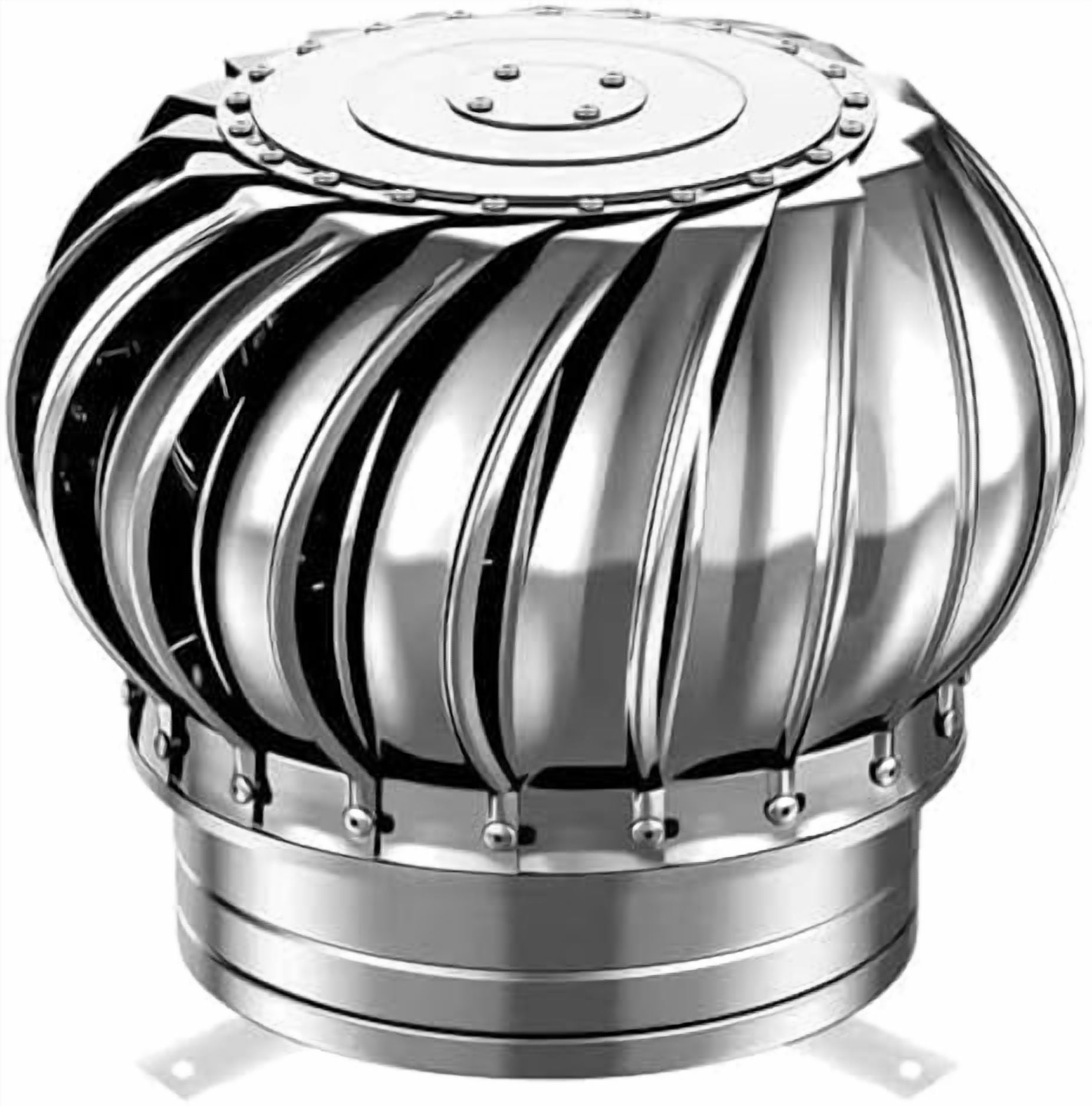 Roof Wind Turbines Cap Vent Round, Exhaust Wind Turbines Cap Roof Flue ...