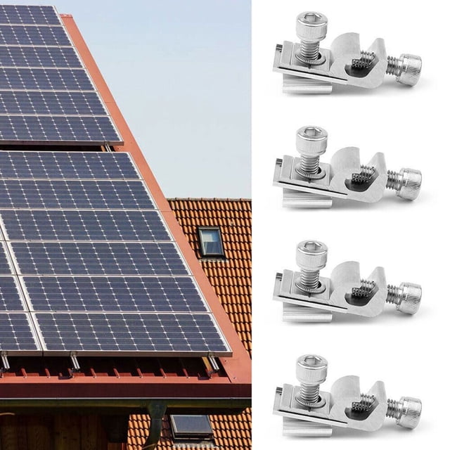Roof and Carport Solar Panel Grounding Clip Compatible with Different ...