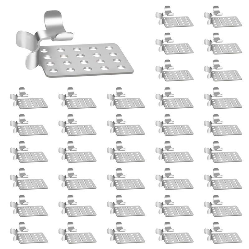 Roof de-Icing Cable Clips, 200 Pack Aluminum Metal Clip, Heat Clamps ...