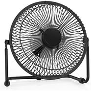 Desk Fan 4 inch USB Fan Rechargeable Battery Quiet Table Fan Powerful ...