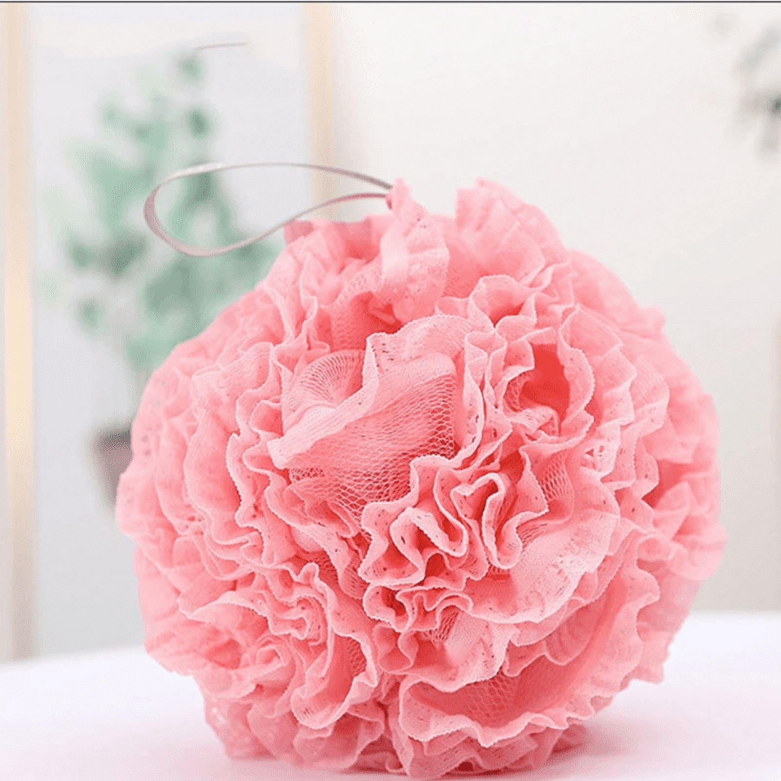 Roofei Bath Sponges Colorful Shower Sponges Exfoliating Mesh Pouf Bath ...