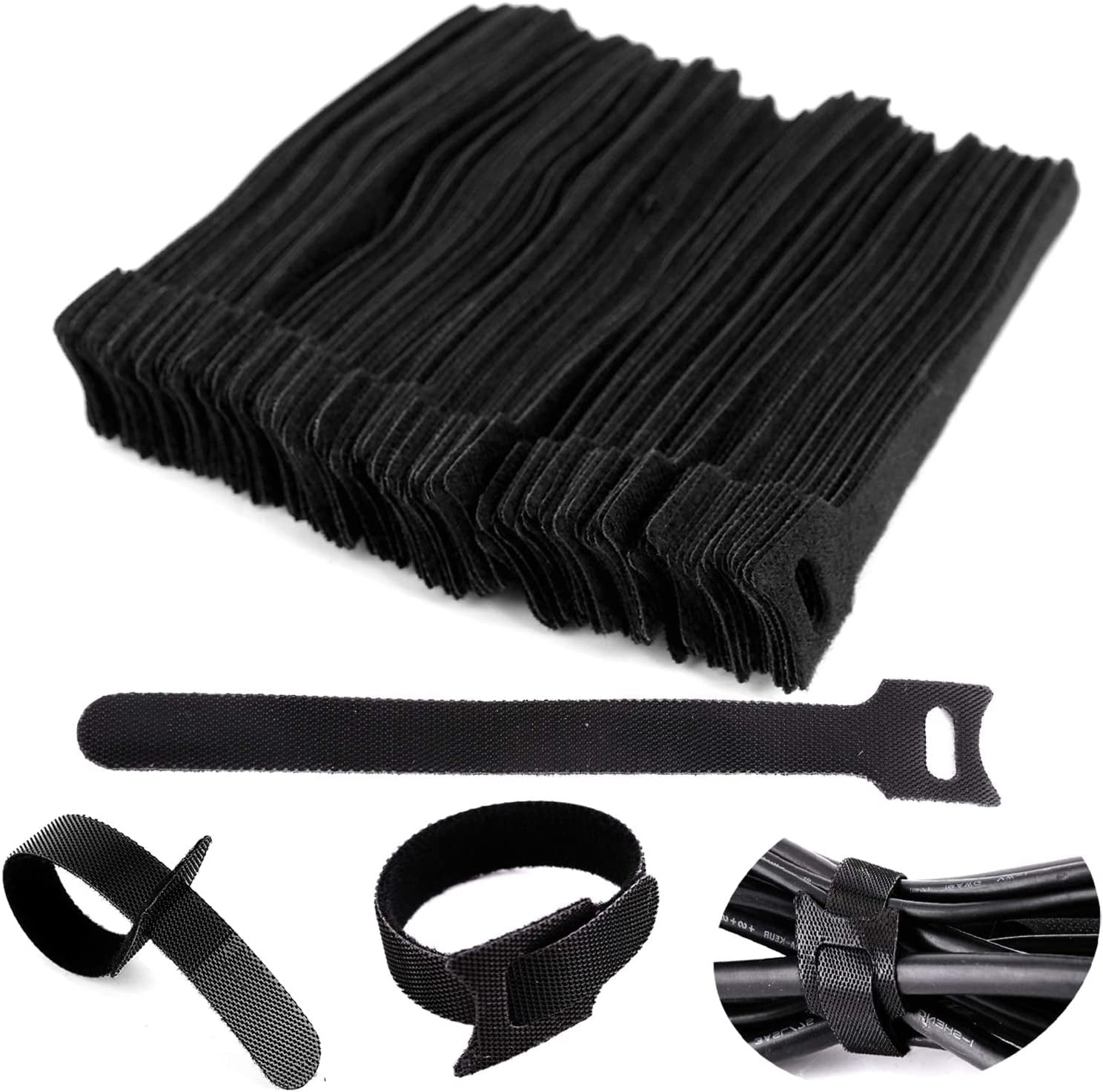 MODANU Reusable Fastening Cable Straps and Cable Ties Set 20 Pack7.87 ...
