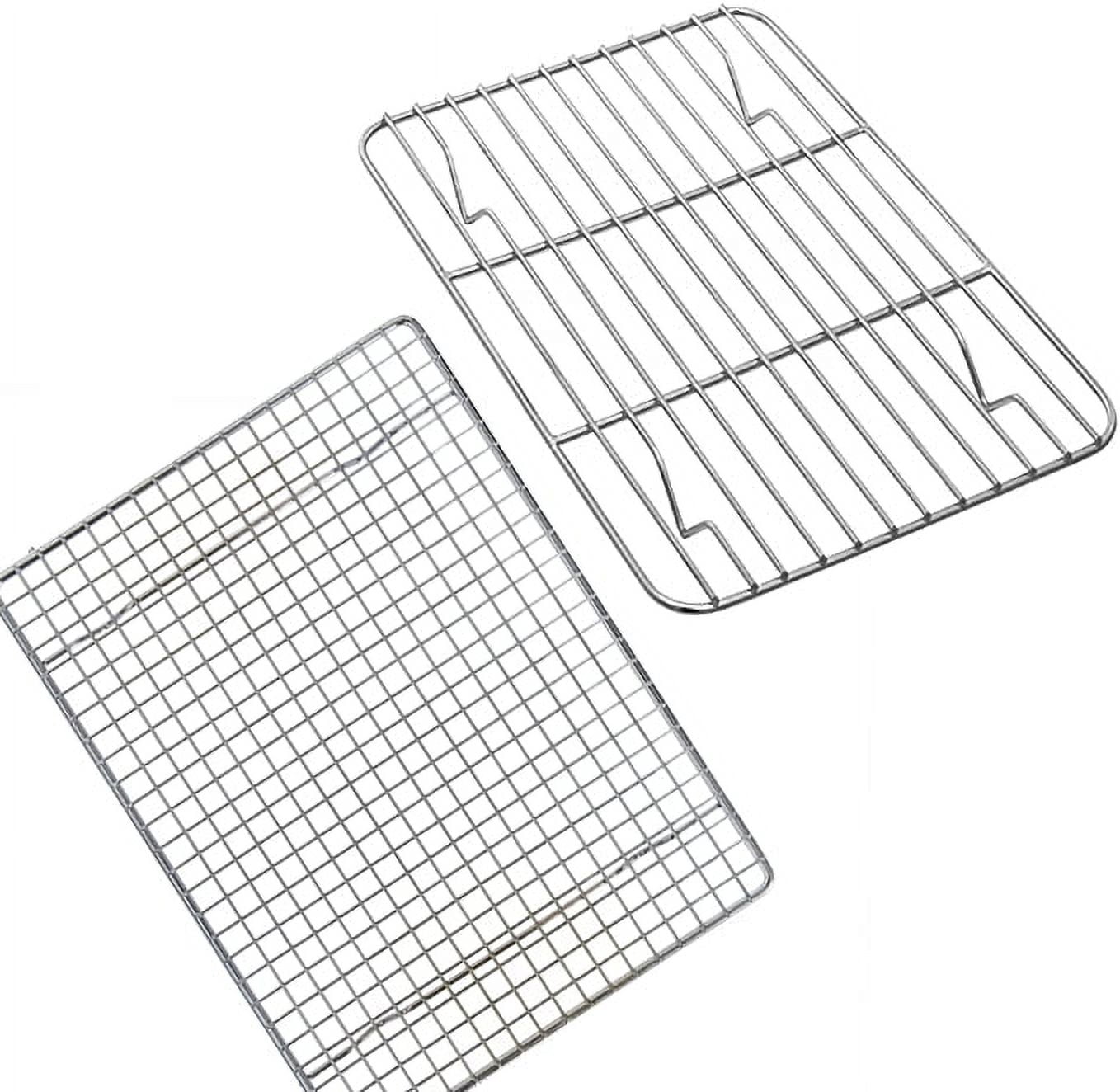 Roofei Set of 2 Cooling Racks for Baking, Small Quarter Grid Cooling ...