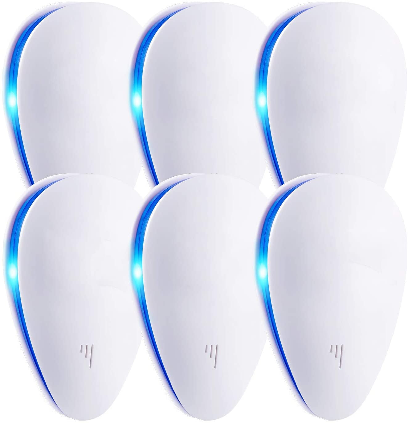 Roofei Ultrasonic Pest Repeller 6 Packs, Mouse Repellent Electronic ...