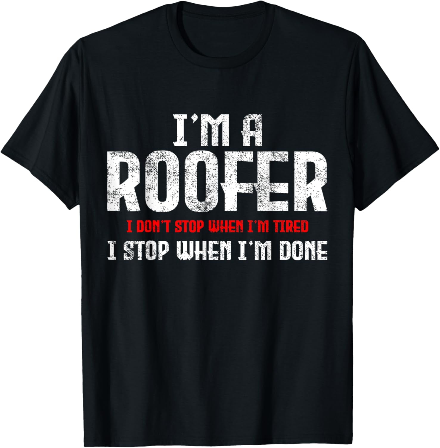 Roofer Roofing T-Shirtmen and women can wear, black, white, gifts ...