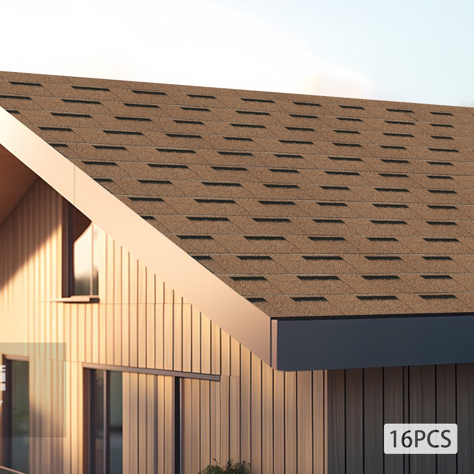 Roofing Shingles, Asphalt Shingles Roof Tiles, 16Pcs Asphalt Roof ...