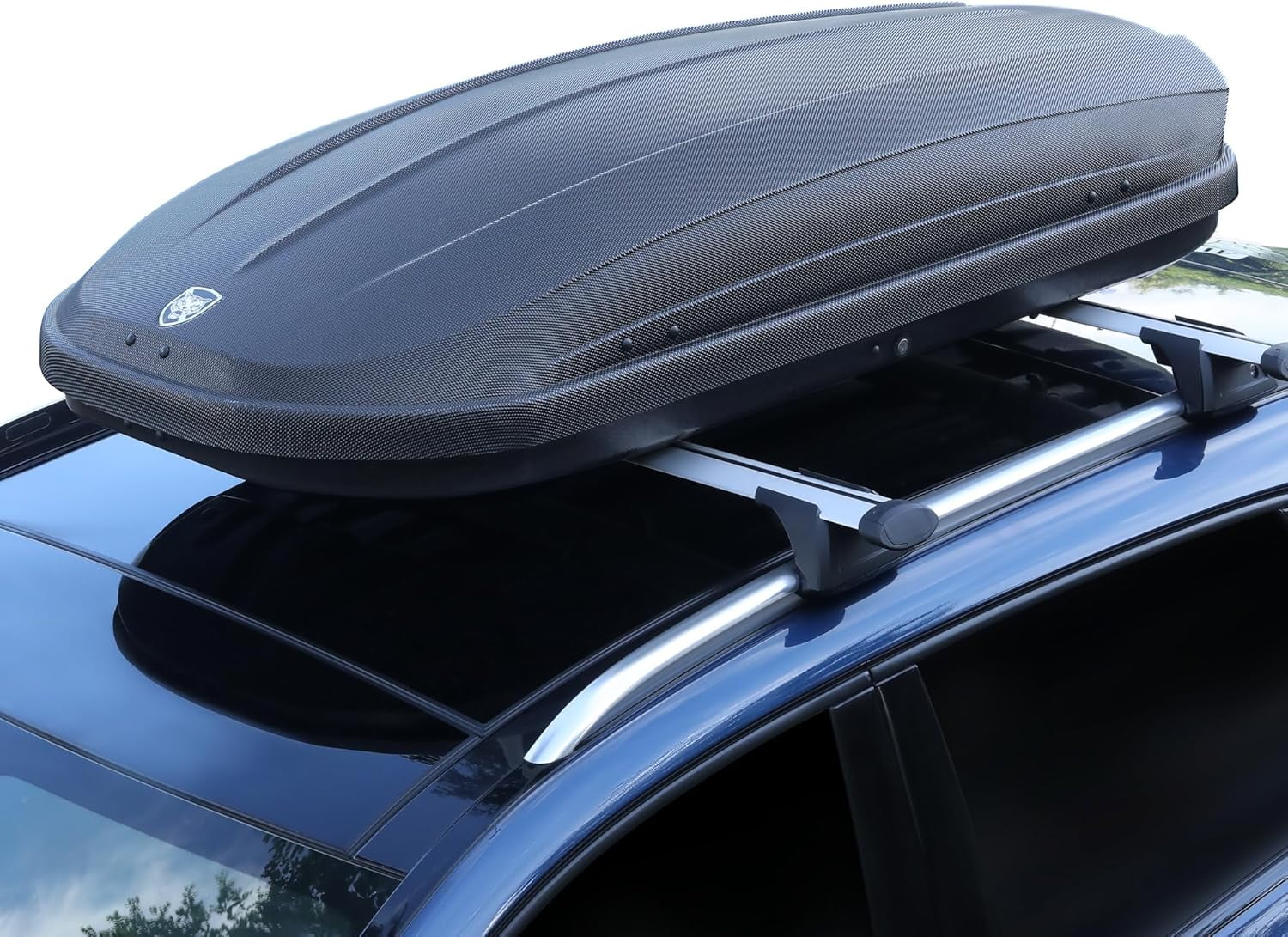 Rooftop Cargo Box Carrier Dual-Side Opening Roof Mount Travel Luggage ...