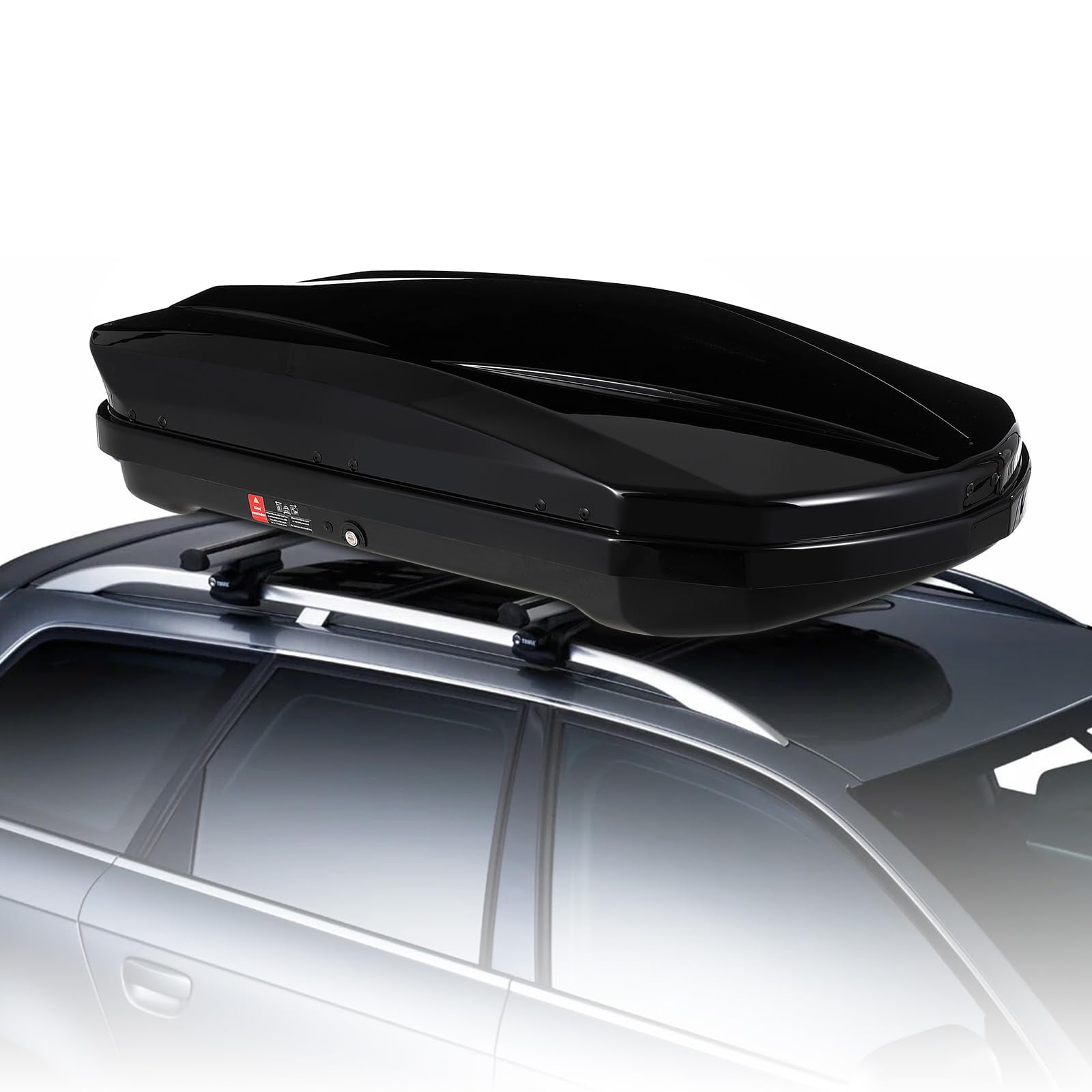 Rooftop Cargo Box Carrier, Lockable Heavy Duty Car Top Storage Case ...