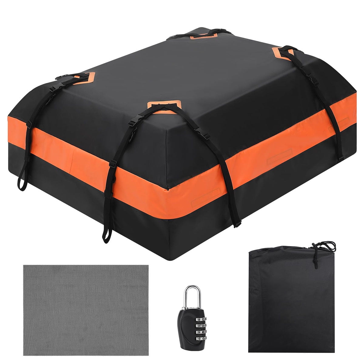 Rooftop Cargo Carrier,15 Cubic Feet Carrier Roof Bag Fits All Car Roof ...