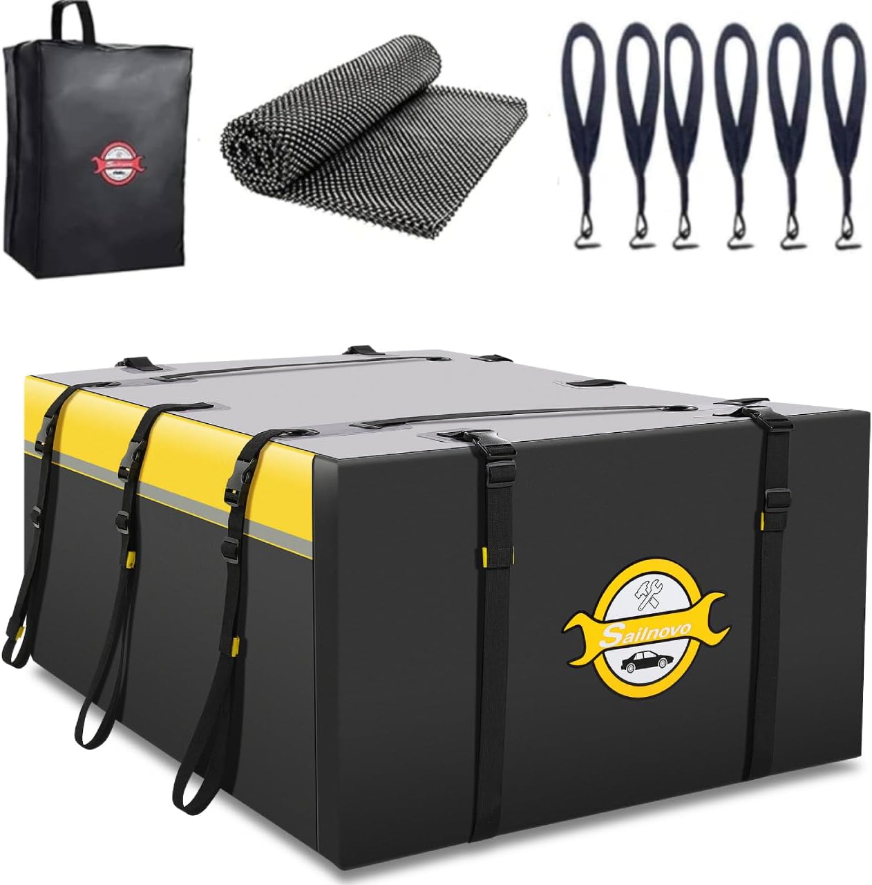 Rooftop Cargo Carrier Car Top Carrier 20 Cubic Waterproof Soft-Shell ...