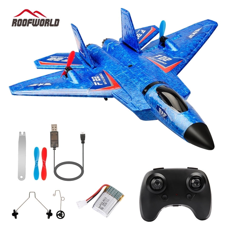 Roofworld RC Plane F22 Raptor Remote Control Airplane Fighter Toy ...