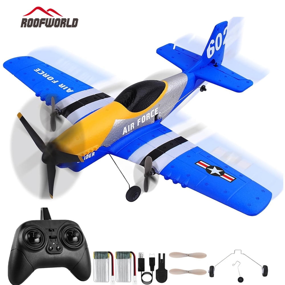 Roofworld Rc Plane P51D Mustang Fighter 3CH 2.4GHZ KF602 Remote Control ...