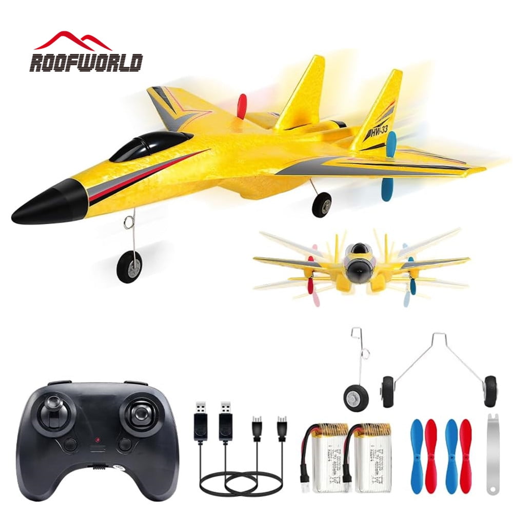 Roofworld SU-27 RC Airplane 2.4GHz 2 Channel Remote Control Plane HW33 ...