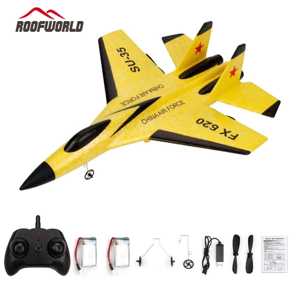 Roofworld SU-35 RC Airplane Fixed Wing Plane Glider Airplane (yellow ...