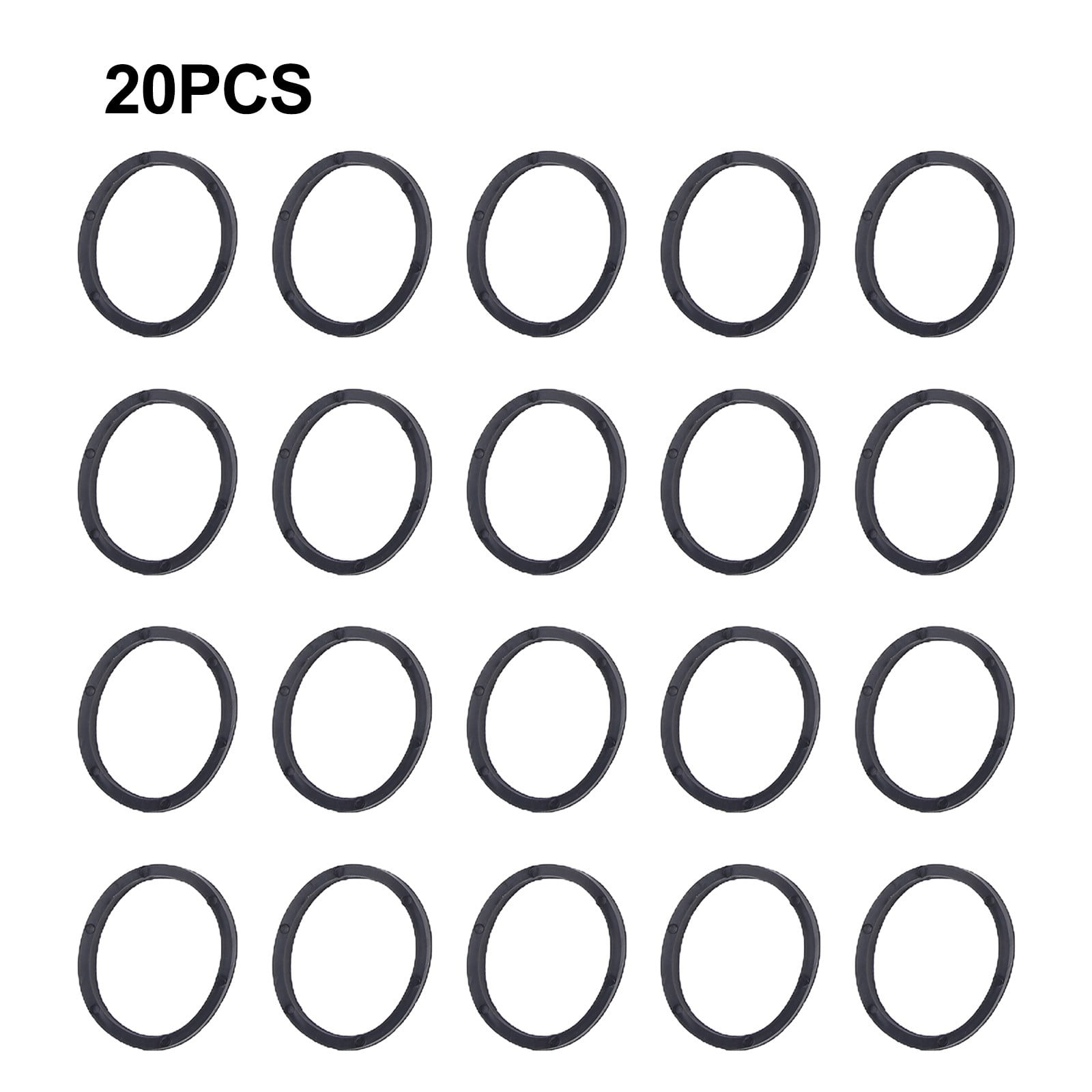 Rooha 10/20Pcs Spinlock Dumbbell Washers 25Mm Rubber O-Ring Vertical ...