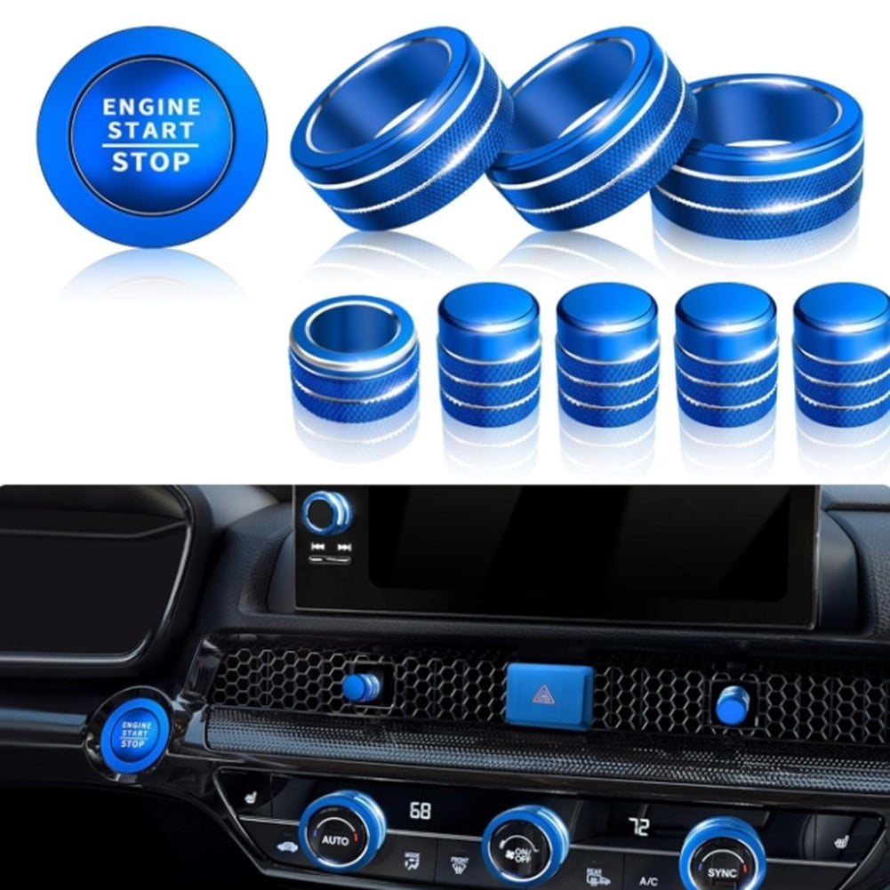 Rooha 10Pcs A/C Air Vent Radio Knob Cover For Honda For Civic For Crv ...