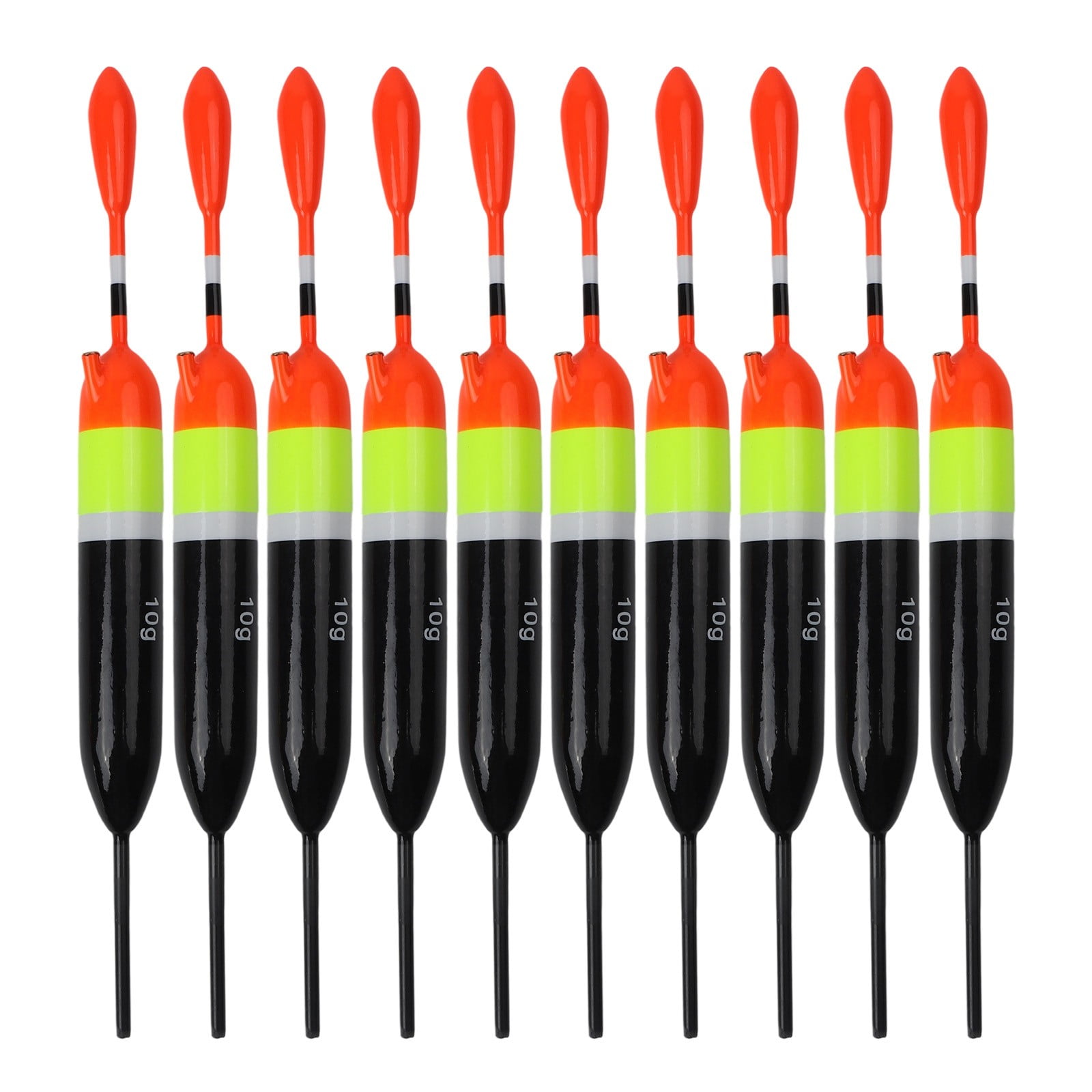 Rooha 10Pcs Fishing Floats Slip Float For Long Distance Casting Red And ...