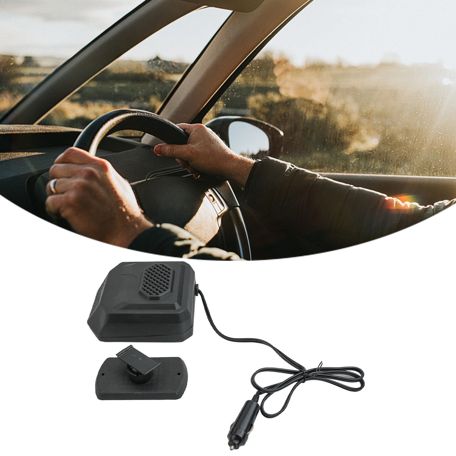 Rooha 12-24V Portable Electric Car Window Heater Car Heater Electric Cooling Heating Fan ...