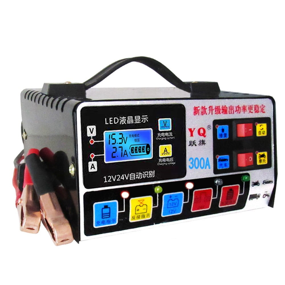Rooha 12V-24V 220W Fully Automatic Battery Charger - Walmart.com