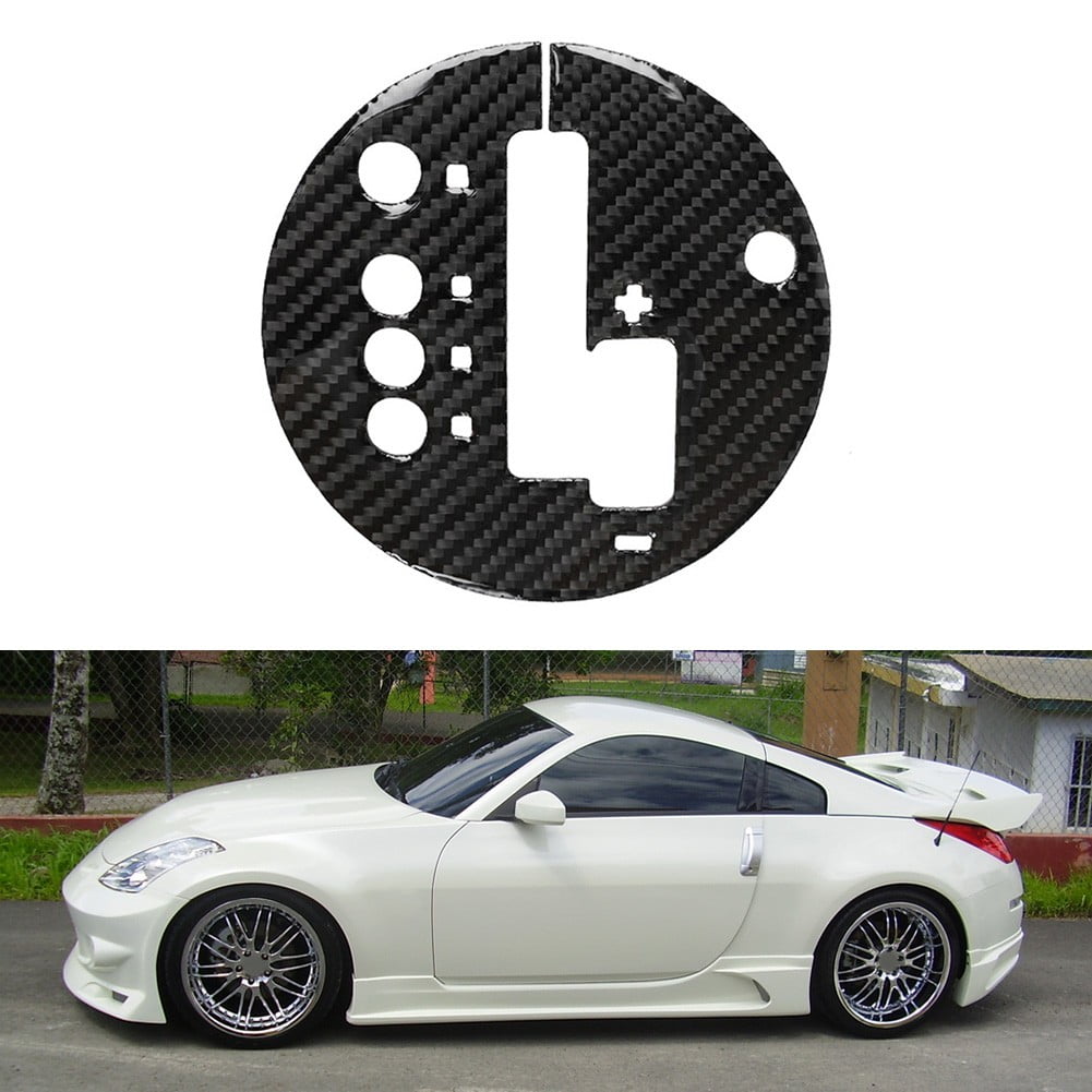 Rooha 1Pc Car Gear Shift Panel Cover Trim Carbon Fiber Look For Nissan ...