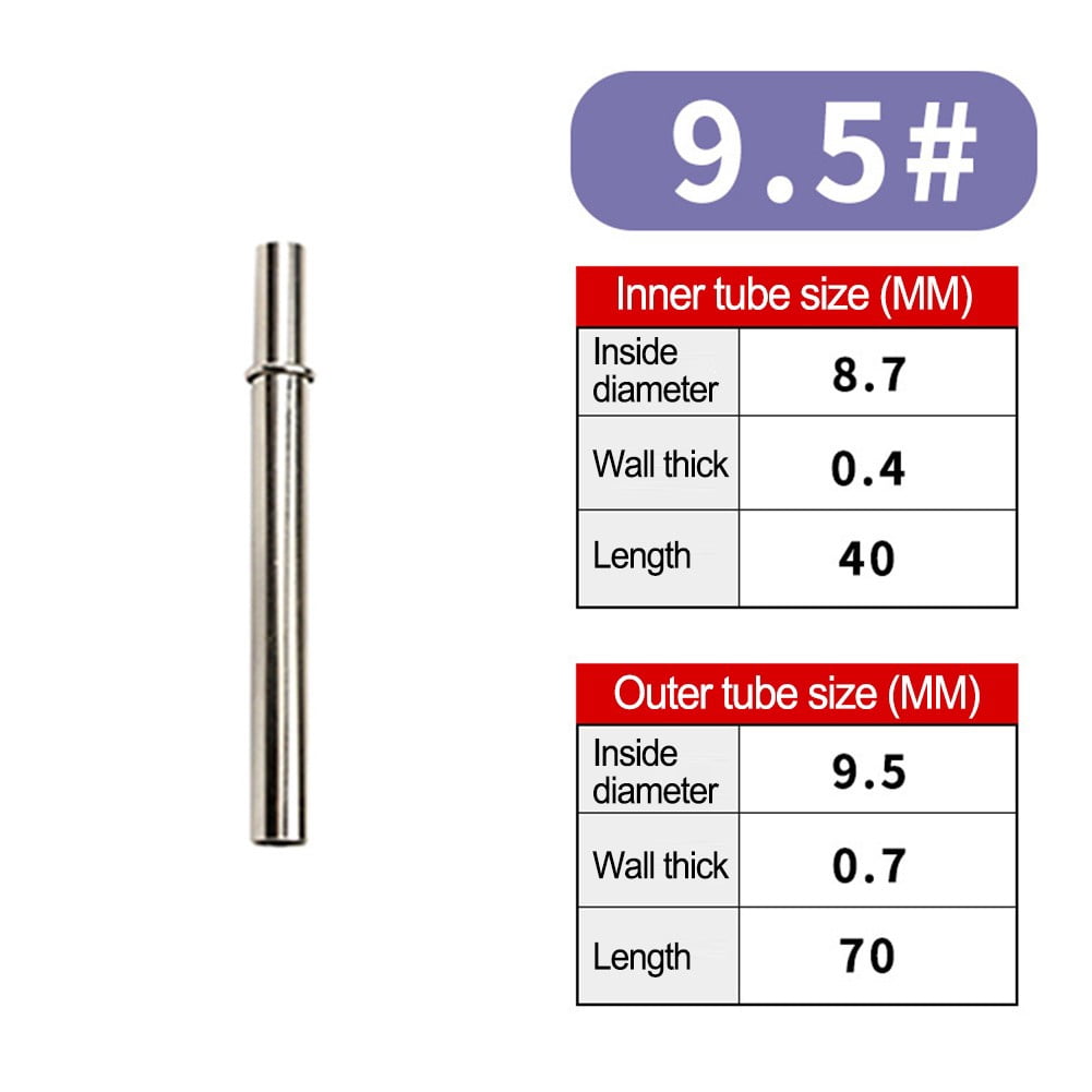 Rooha 1Pcs Fishing Rod Connecting Tube Premium Silver Fishing Pole ...