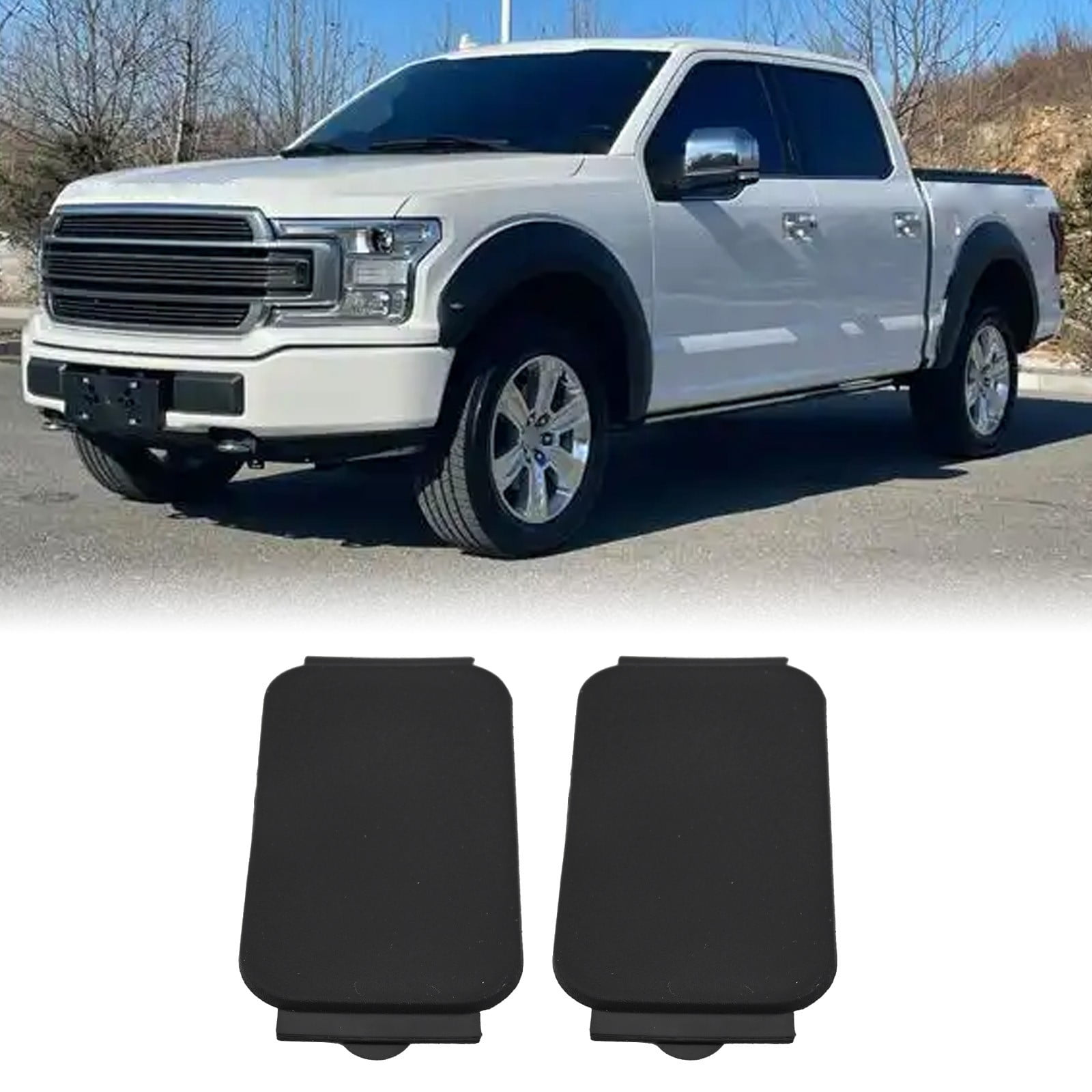 Rooha 2Pc Factory For Ford Truck Bed Rail Cap Plastic Bedrail Insert ...
