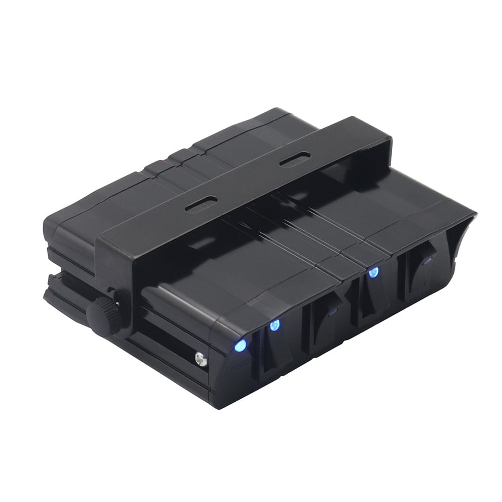 Rooha 4 Gang Dc12V 40A On/Off Rocker Switch Panel Control Box For Car ...