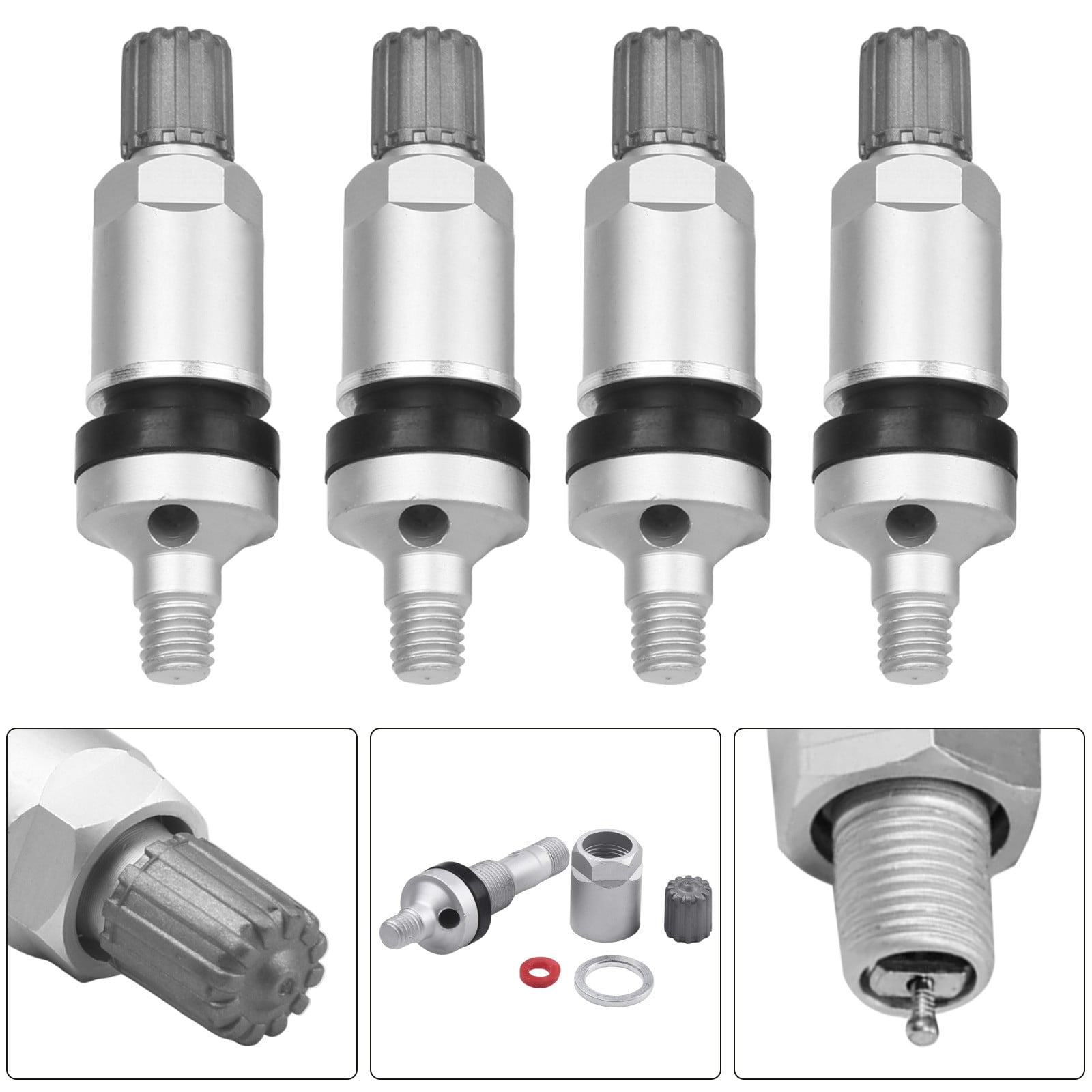 Rooha 4Pcs Tyre Pressure Sensor Valve Stem Tpms For Hyundai I40 Ix35 ...