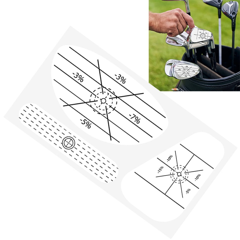Rooha 50Pcs 14*9*1Cm For Golf Club Training Stickers Ball Striking ...