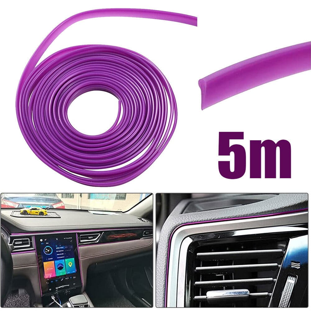 Rooha 5M Car Molding Line Interior Decor Purple Point Edge Gap Door ...