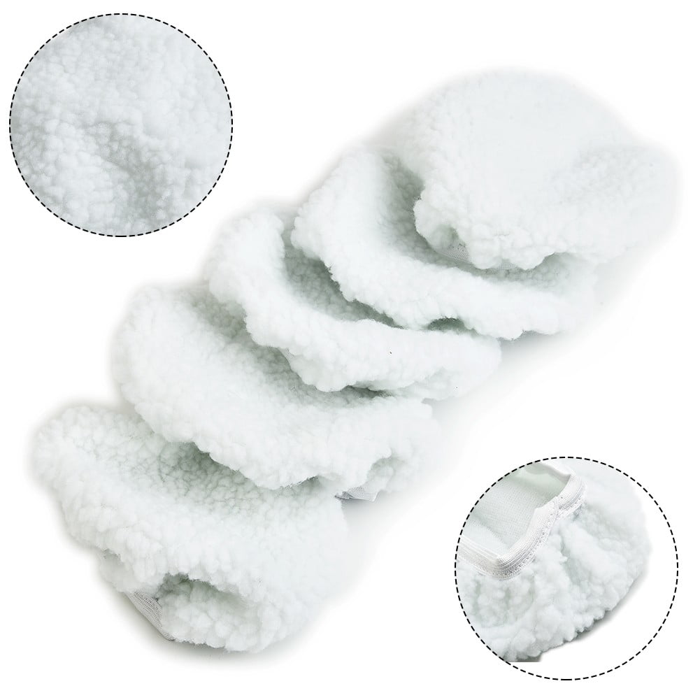 Rooha 5Pcs 5-6Inch Polishing Bonnet Buffer Pad Sets Soft Wool Pad For ...