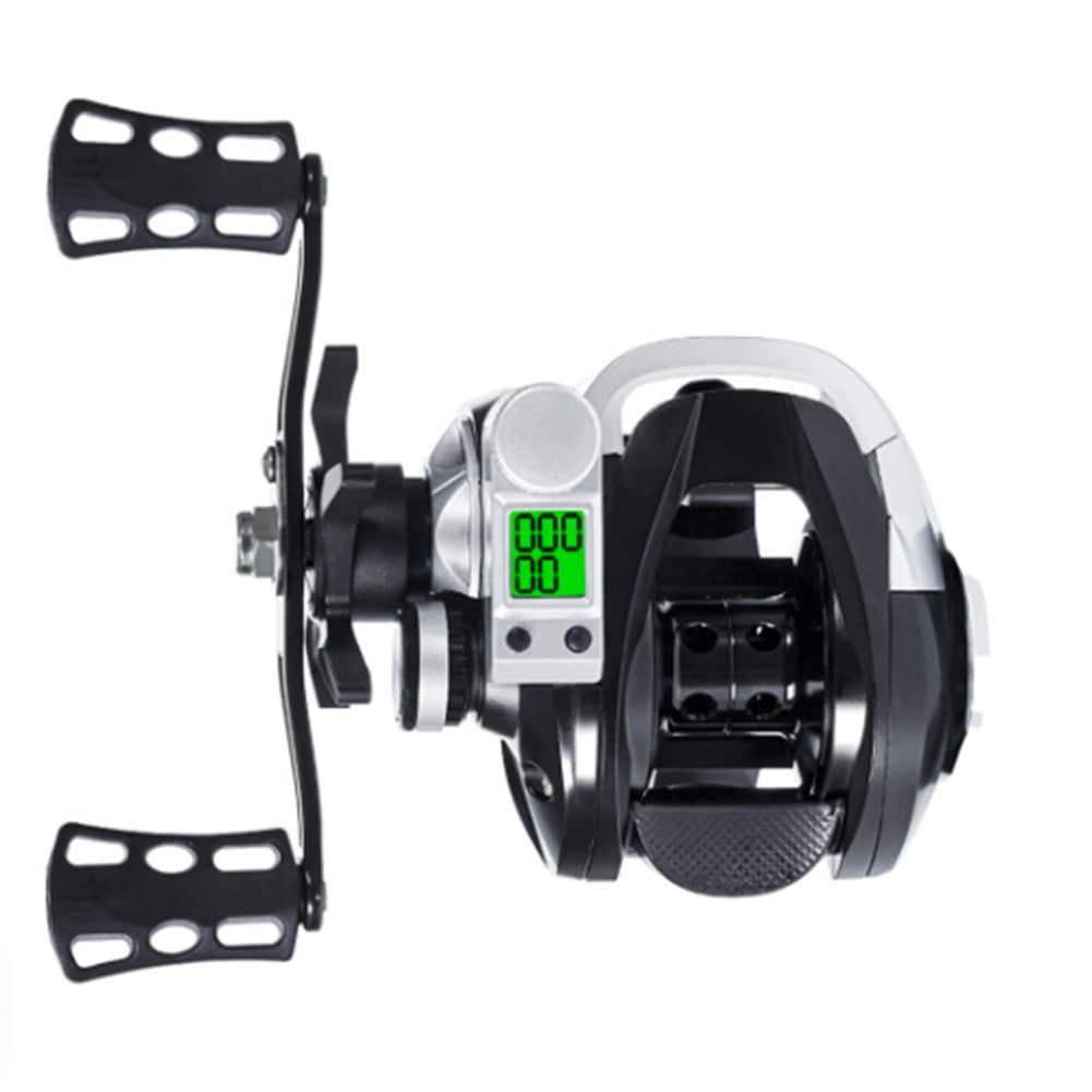 Rooha 7.2:1 Fish Bite Alarm Digital Fishing Baitcasting Reel Counting ...