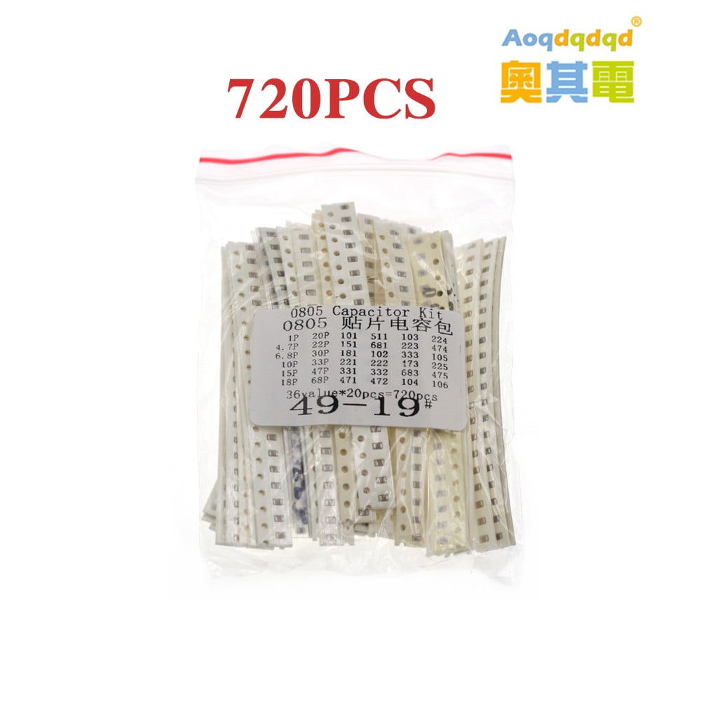 Rooha 720PCS 1206 0805 0603 SMD capacitor package Sample package ...