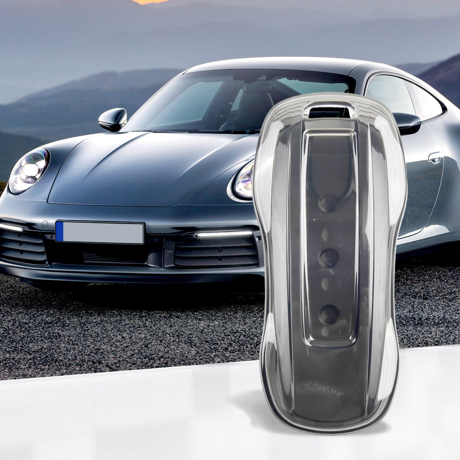 Rooha Black Transparent Key Fob Case Cover For-Panamera For Cayenne For ...