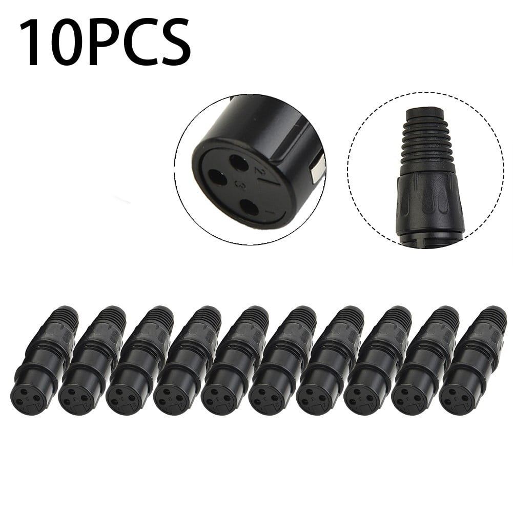 Rooha Brand New High Quality,3 Pin Female Connector Snake Plug 1.5*6 ...