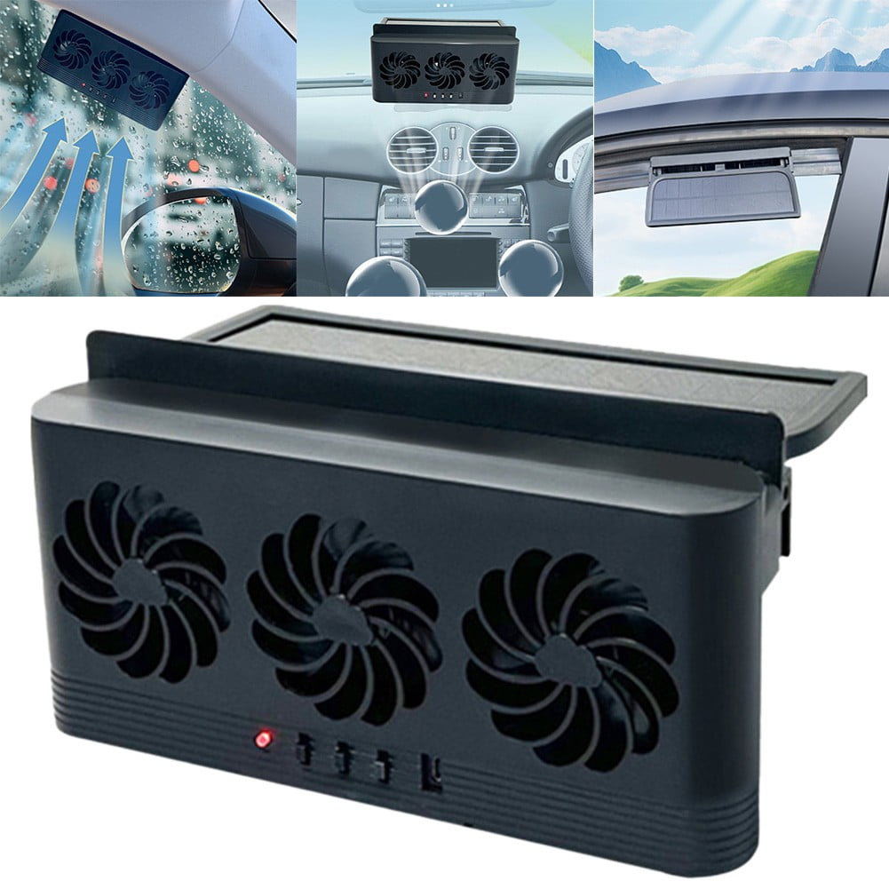 Rooha Car Exhaust Fan Solar Power Car Window Exhaust Fan Auto ...
