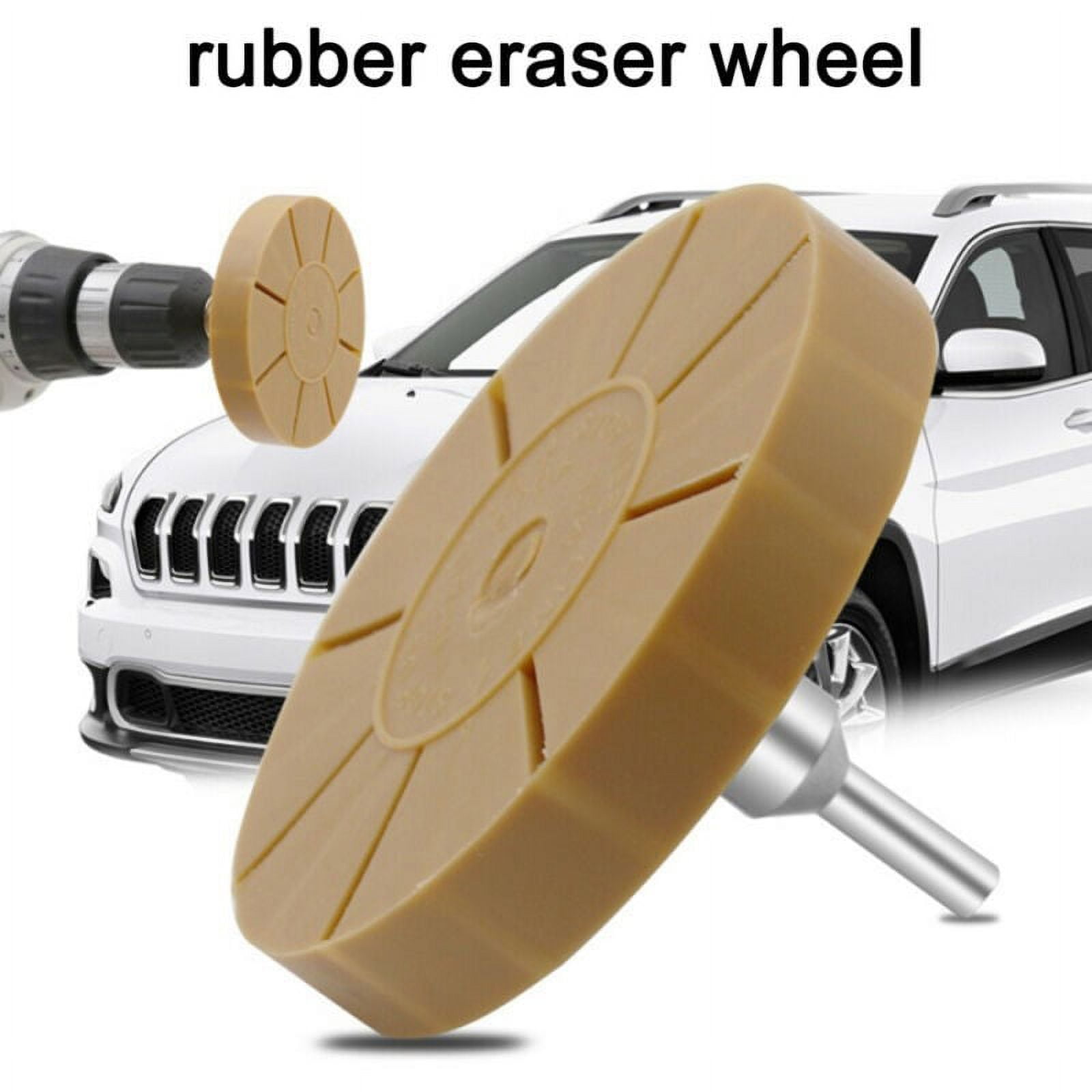 Rooha Car Grinding Wheel W/ Drill Adapter Eraser Rubber Sticker ...